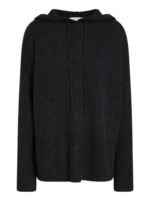 FRAME Cashmere Hoodie - Charcoal