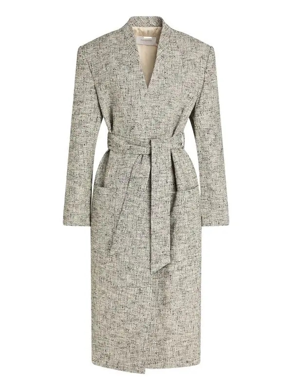 Zimmermann Linen-blend Coat - Light Gray