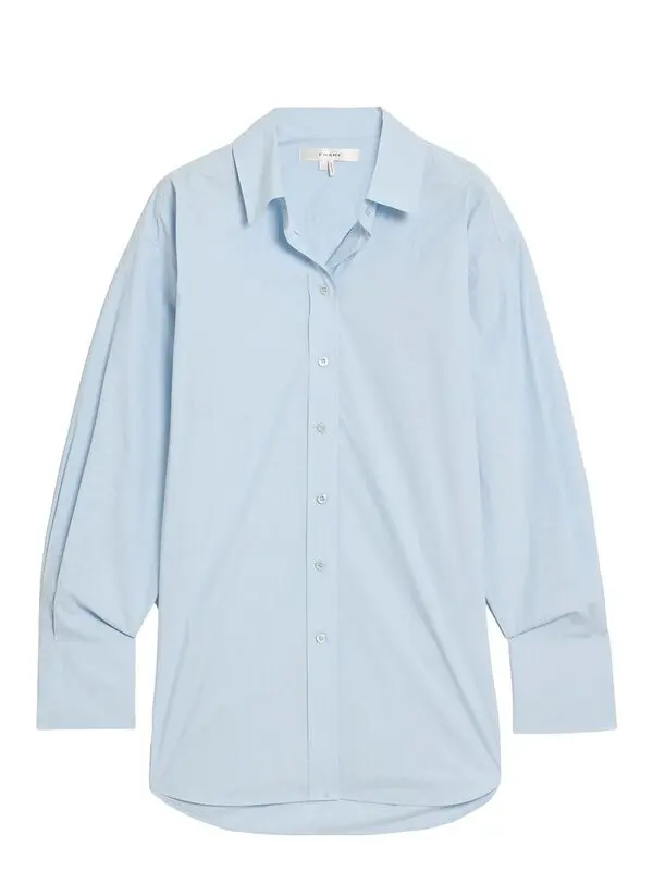 FRAME Cotton-poplin Shirt - Light Blue