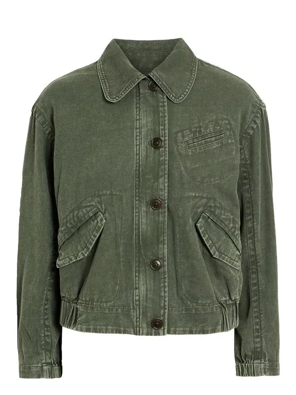 ALEX MILL Cotton-twill Jacket - Army Green