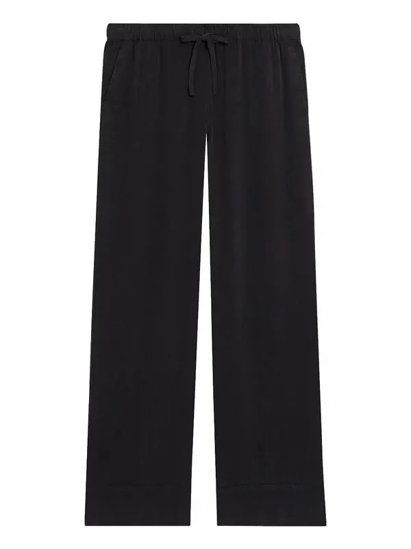 ALEX MILL Riley Lyocell Wide-leg Pants - Black