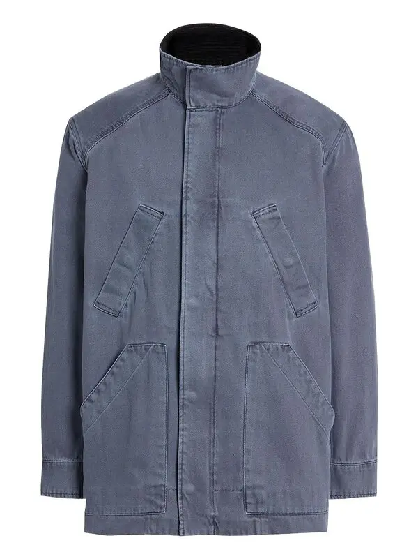 ALEX MILL Aaron Cotton-twill Jacket - Slate Blue