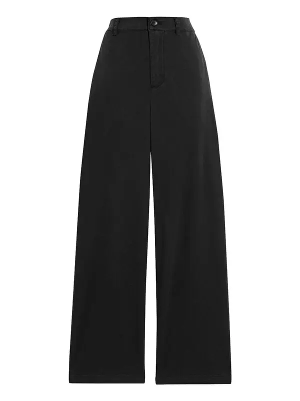 ALEX MILL Marci Cotton-blend Twill Straight-leg Pants - Black