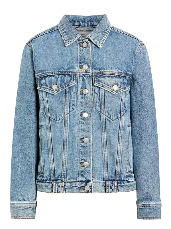 ALEX MILL Denim Trucker Jacket - Light Denim