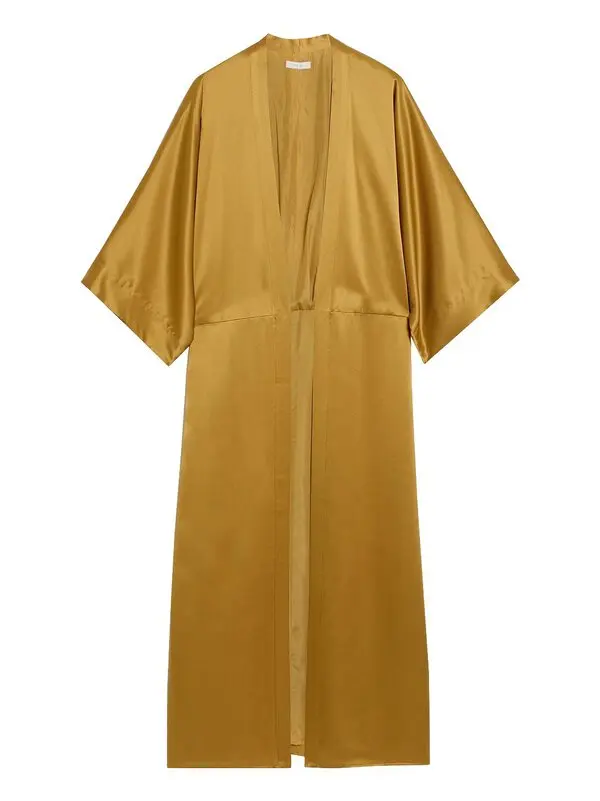 THE SEI Silksatin Kimono - Mustard