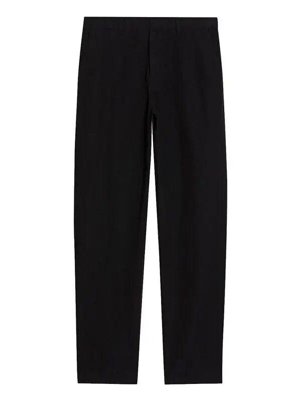 ALEX MILL Cooper Cotton And Linen-blend Twill Pants - Black