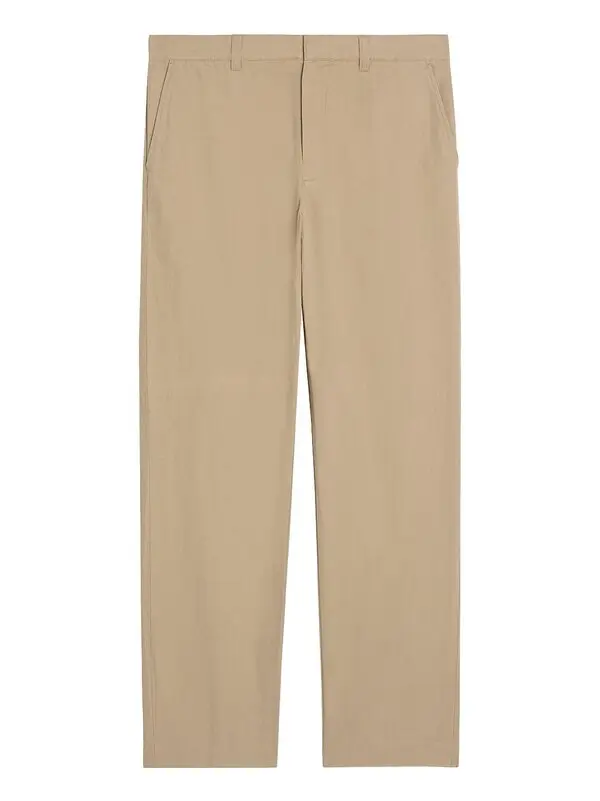 ALEX MILL Cooper Cotton And Linen-blend Twill Pants - Sand