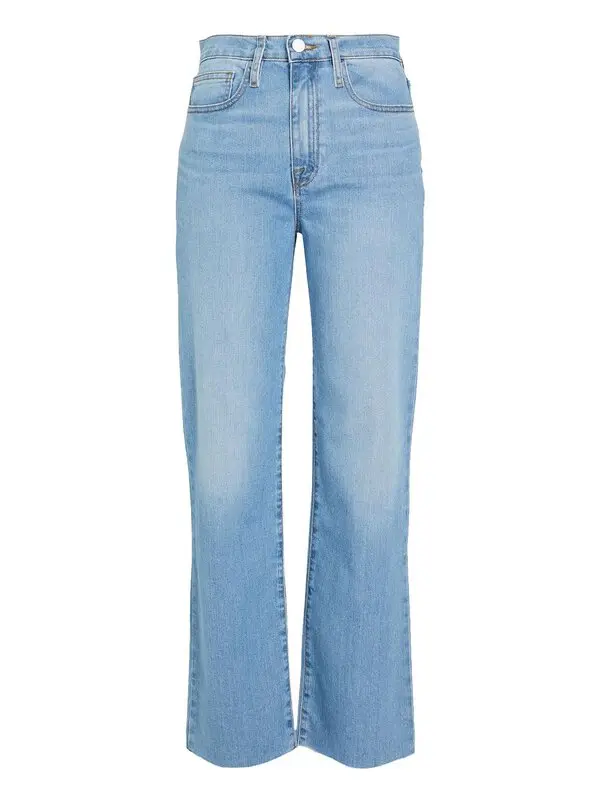 FRAME Le Jane Ankle Straight-leg Jeans - Light Denim