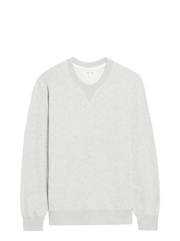 ALEX MILL Marlon French Cotton-terry Sweatshirt - Light Gray