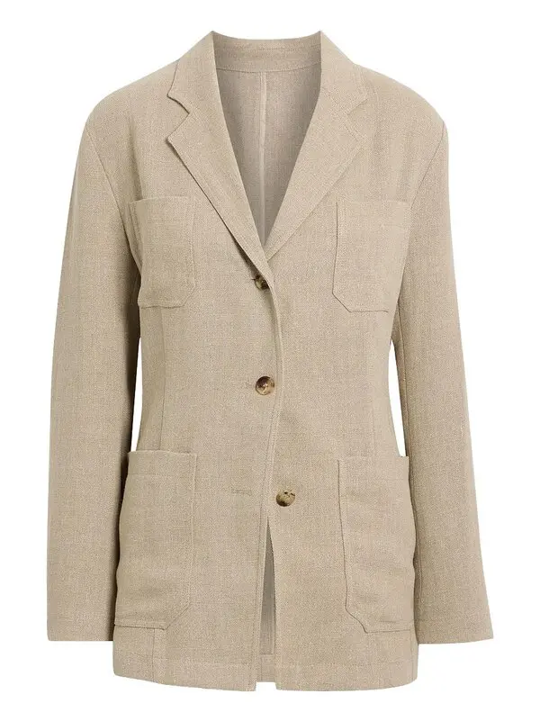 TOTEME Linen-canvas Blazer - Beige