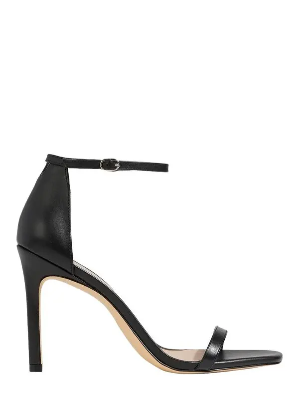 STUART WEITZMAN Amelina 95 Leather Sandals - Black