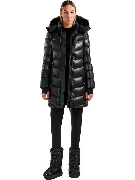 Rudsak Quilted Down Puffer Jacket - Black