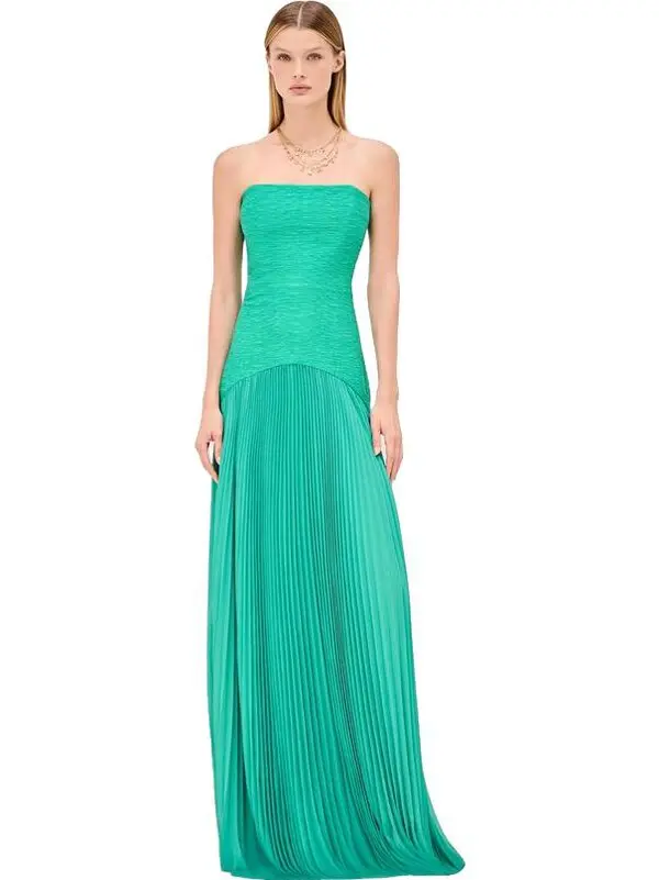 Alexis Sunniva Strapless Gown - Green