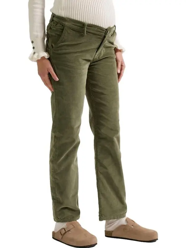 CACHE COEUR William Maternity Corduroy Pants - Khaki