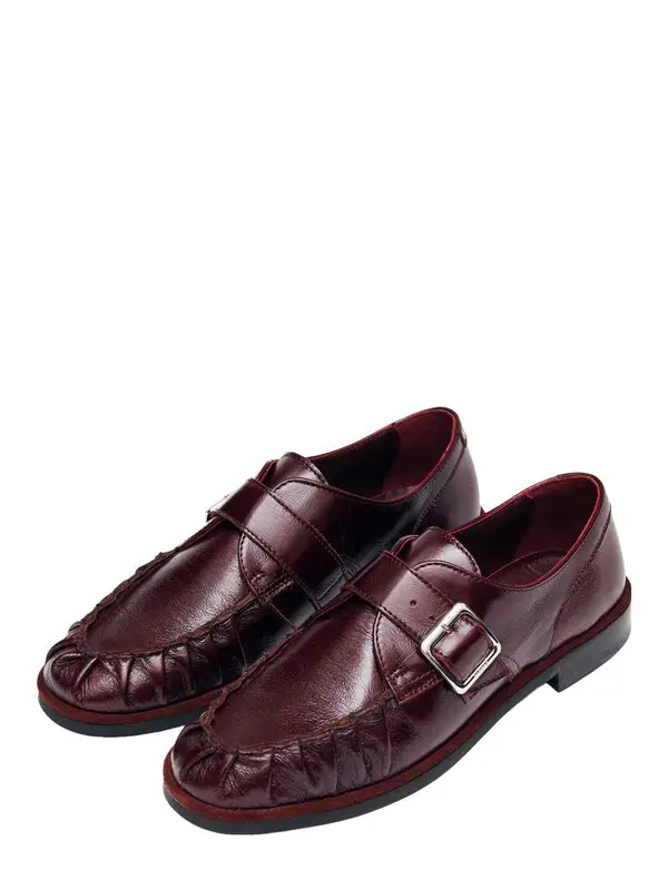ALOHAS Brandy Leather Loafer - Burgundy