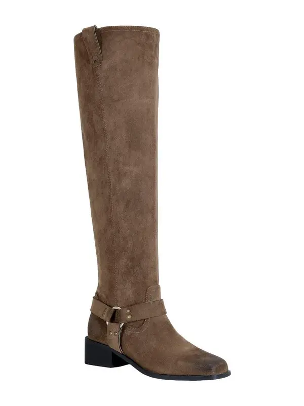 AZALEA WANG Eathelin Over-the-knee Boots - Brown