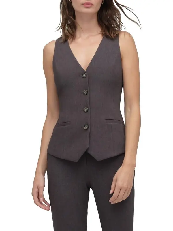 FAVORITE DAUGHTER The Jones Vest - Grey Suiting