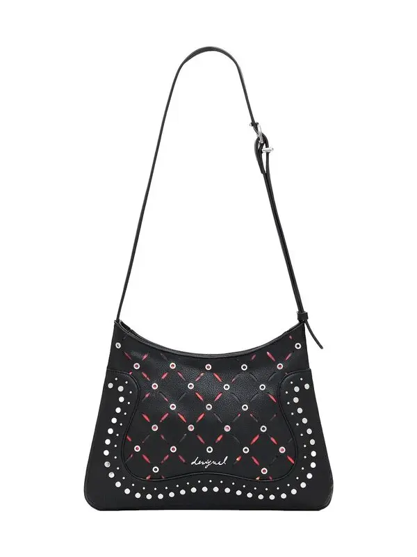 Desigual Faux Leather Crossbody Bag - Black