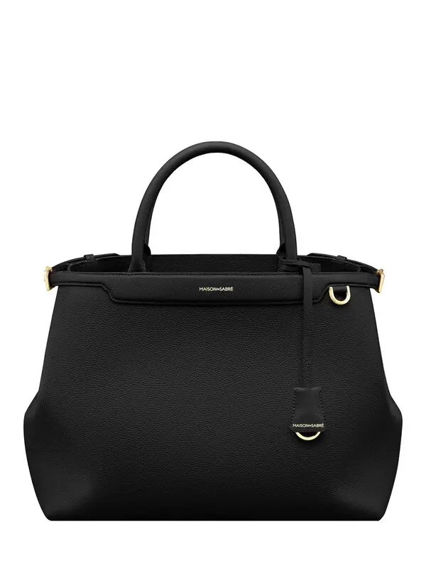 MAISON DE SABRE Large Palais Tote - Black Caviar