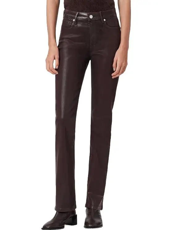 ALLSAINTS Haldan Coated Straight-leg Jeans - Burgundy Red