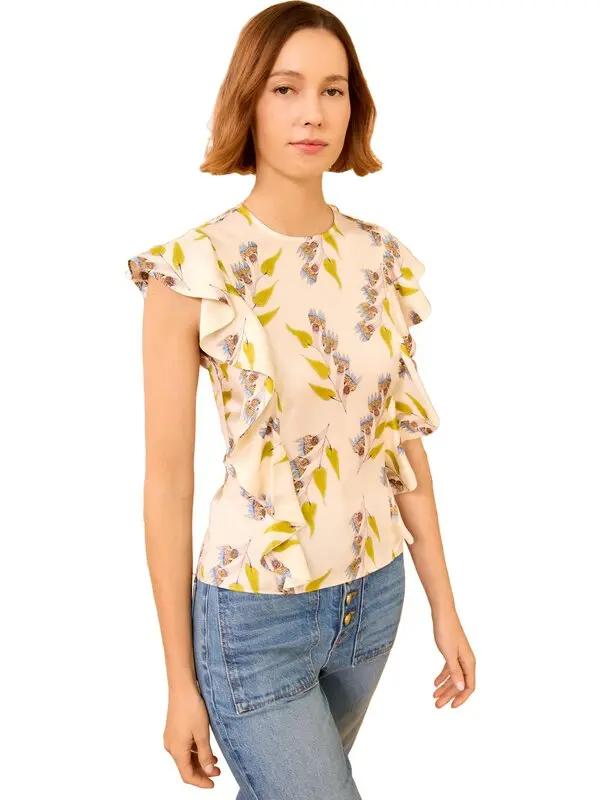 Ulla Johnson Botanical Floral Top - Infinite Flower