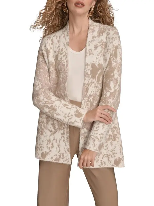 Donna Karan New York Drop Shoulder Cardigan - Cream/noli