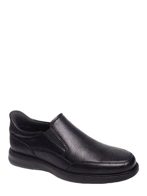 MARC JOSEPH NEW YORK Chicago Road Hands-free Loafers - Black Grainy Leather