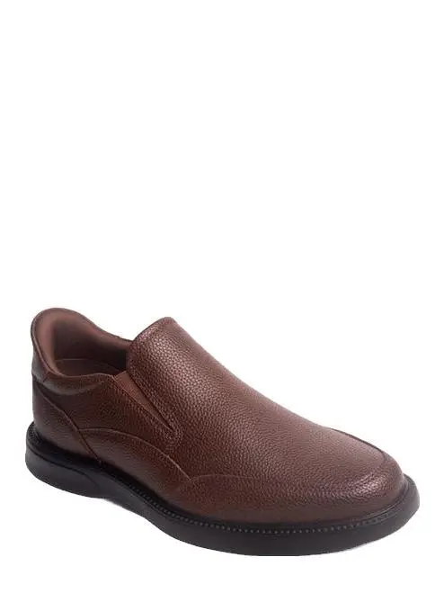 MARC JOSEPH NEW YORK Chicago Road Hands-free Loafers - Brown Grainy Leather