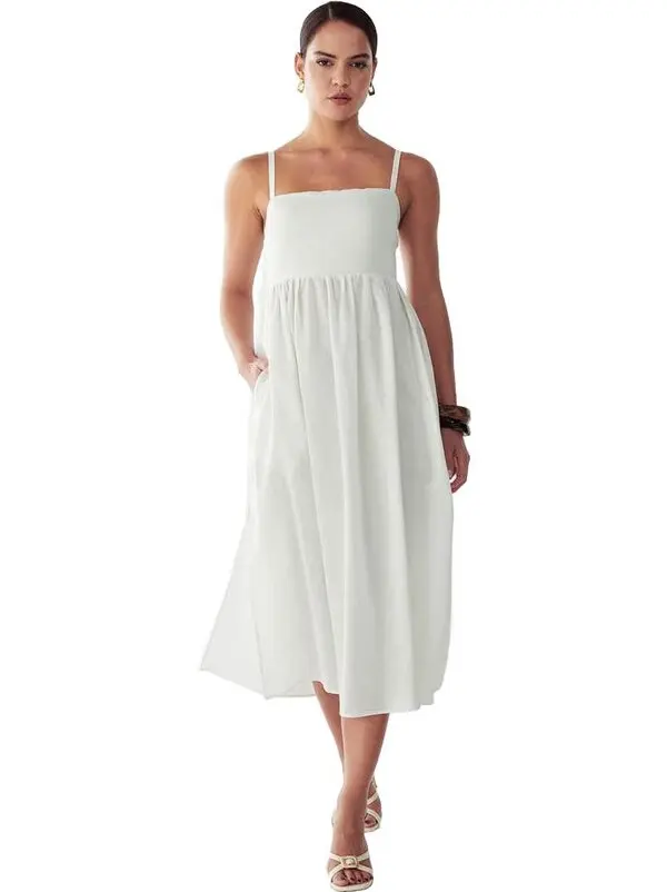 ST MRLO Lanah Midi Dress - Off White