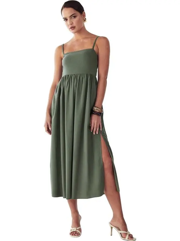 ST MRLO Lanah Midi Dress - Olive
