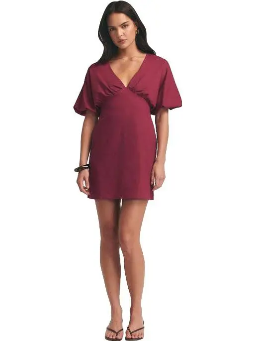 ST MRLO Palm Mini Dress - Burgundy