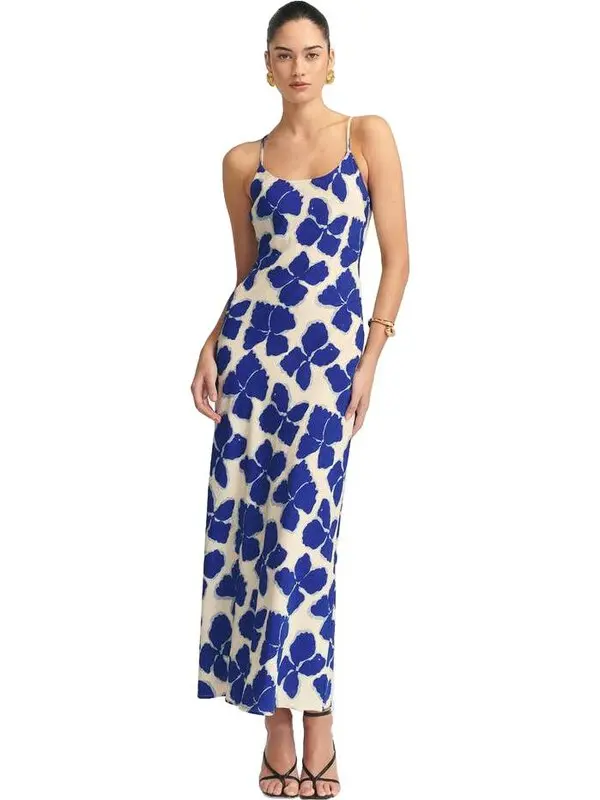ST MRLO Gemma Slip Maxi Dress - Blue Wildflower