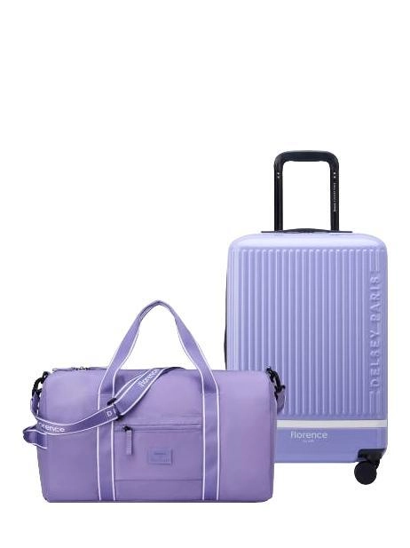FLORENCE BY MILLS Spin Me Away Carry-on Spinner And Sweet Escape Duffel Set - Lavendar