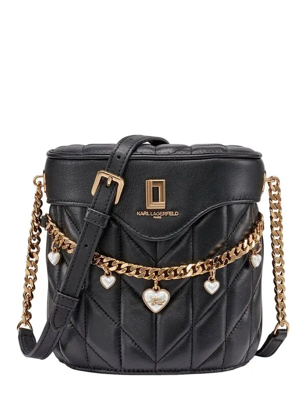 Karl Lagerfeld Paris Lafayette Crossbody - Black/gold