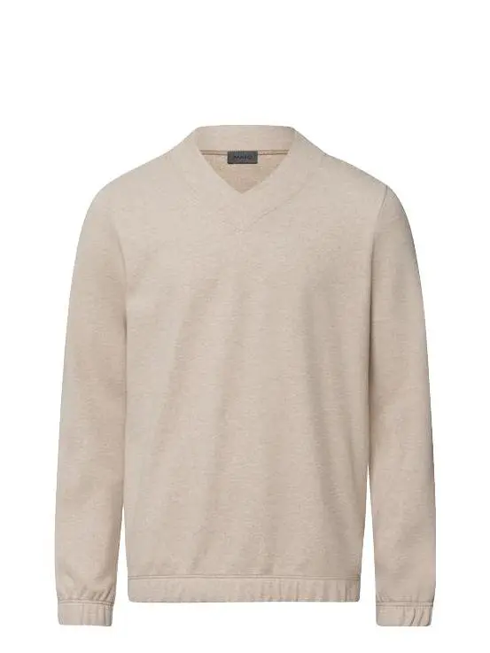 Hanro Organic Cotton Soft Jersey Pullover - Camel Melange