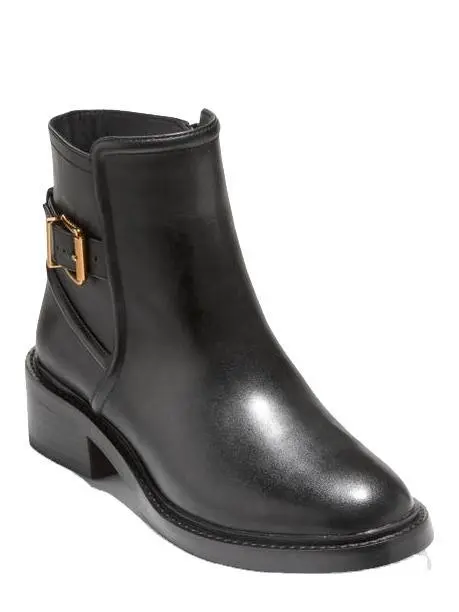 Cole Haan Silvana Buckle Bootie - Black Leather