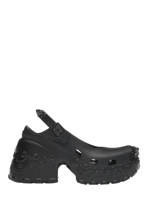 CROCS Ballerina Platform Clog - Black