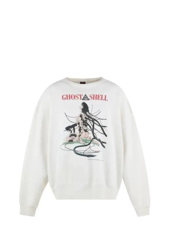 SAINT MXXXXXX X Ghost In The Shell Crewneck Sweatshirt - White