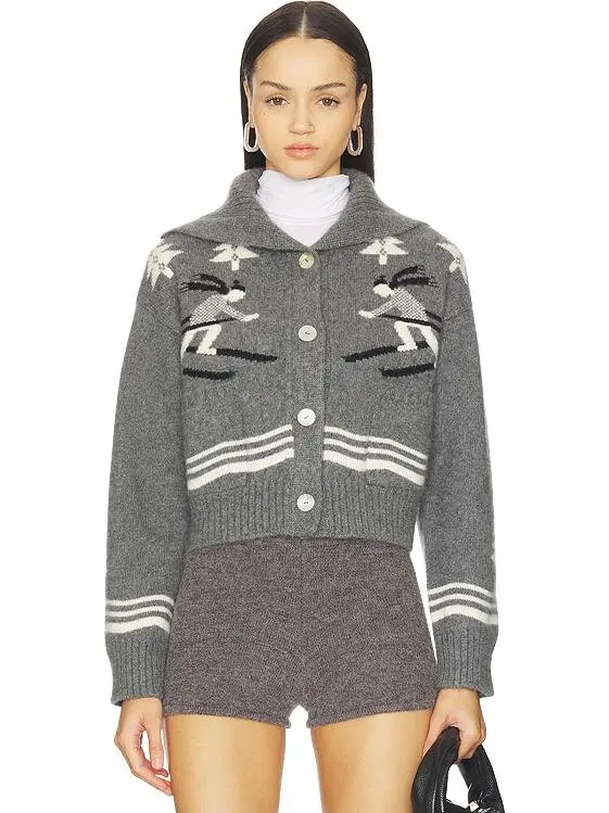 Calle Del Mar Ski Cardigan - Grey