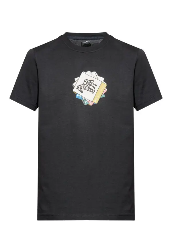 Paul Smith T-shirt With Colorful Print - Black