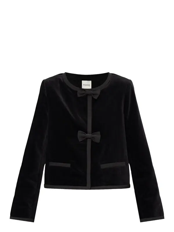 Posse Velvet Quincy Blazer - Black