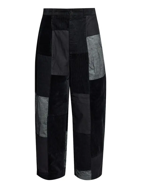 Comme Des Garçons Patchwork Trousers - Black