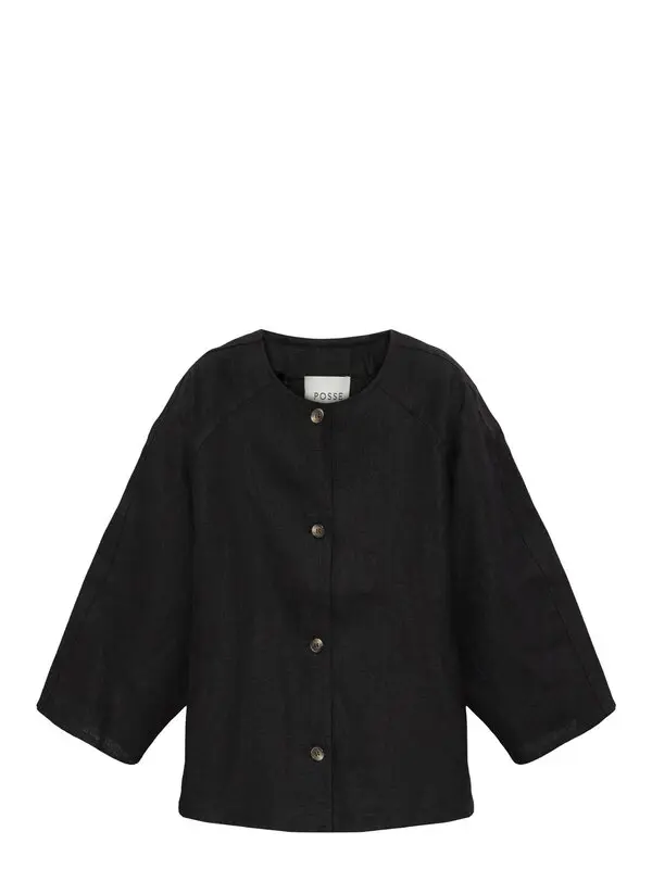 Posse Olivia Linen Shirt - Black