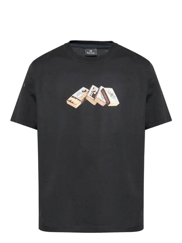 Paul Smith T-shirt With Colorful Print - Black