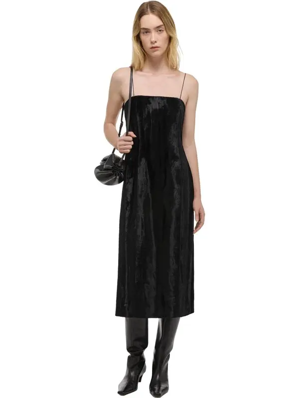 Helmut Lang Pony Midi Dress - Black