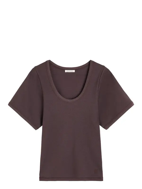 BY MALENE BIRGER Lunai T-shirt - Warm Brown
