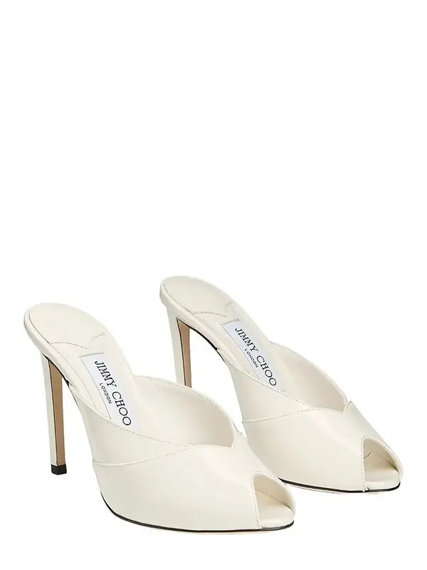 JIMMY CHOO Brigitte 100 Mule Pumps - Latte