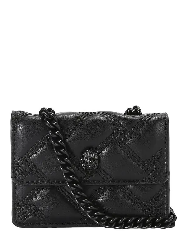 Kurt Geiger Kensington Micro Quilted Crossbody - Black/black