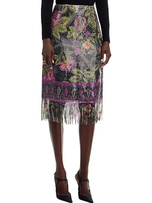 Kobi Halperin Vivienne Printed Skirt - Black Multi