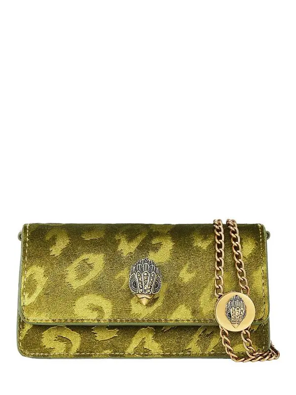Kurt Geiger Shoreditch Long Nano Crossbody - Open Green